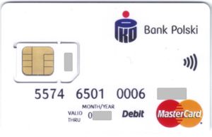 Bankkort: Mastercard Debit (PKO Bank Polski, Polen) Col:PL-MC-0274