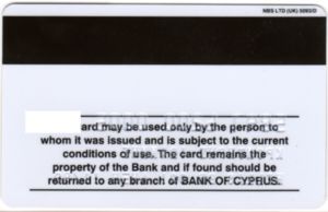 Bank Card: Bank of Cyprus, CYBANK 24 (Bank Of Cyprus, GreeceCol:GR-GM ...