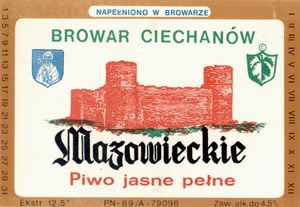 Drink Label: Mazowieckie piwo (Browar Ciechan, PolandCol:PL-BEER-001887
