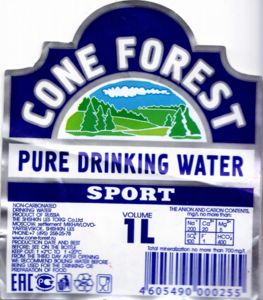 Drink Label: Cone Forest Sport non-carbonated drinking water (The ...