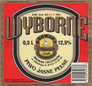 Drink Label: Wyborne 12,5 (Browar Ciechan, PolandCol:PL-BEER-001923