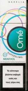 Paquete de Cigarrillos: Ome Superslims Menthol (GreciaCol:GR-CT-1113