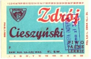 Drink Label: Zdroj Cieszynski (Browar Zamkowy Cieszyn, PolandCol:PL ...