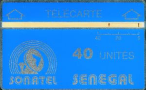 Phonecard: Sonatel Logo 40U (012B) (Sonatel, Senegal(Landis & Gyr Cards ...