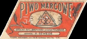 Drink Label: Marcowe piwo (Browar Czestochowa /closed/, PolandCol:PL ...