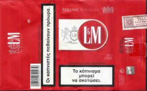 Cigarette Pack: L&M Red Label (Greece(L&M Red Label) Col:GR-TO-0037