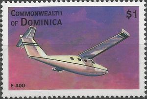 Stamp: E400 (Dominica(Airplanes 1980 Definitive issue) Mi:DM 2548,Sn:DM ...
