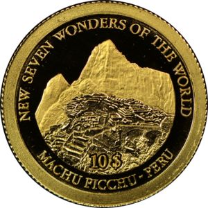 Coin: 10 Dollars (Machu Picchu - New 7 Wonders of the World) (Solomon ...