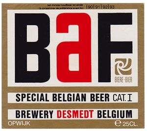 Dranketiket: Baf (Brouwerij Affligem / De Smedt (Heineken), BelgiëCol ...