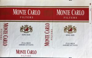 Cigarette Pack: Monte Carlo Filters (United States of AmericaCol:US-CT-0189