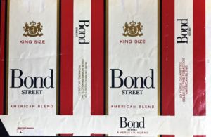 Cigarette Pack: Bond Street (United States of AmericaCol:US-CT-0194 🚬