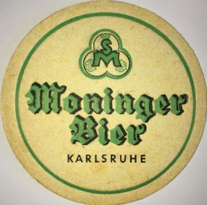Sous-bock de bière: Moninger (Brauerei Moninger GmbH, Allemagne ...