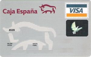 Tarjeta de Banco: Caja España (Caja España, EspañaCol:ES-VI-0071
