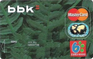 Bank Card: Bbk = (BBK - Caja Bilbao Bizkaia, SpainCol:ES-MC-0024.01