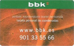 Bank Card: Bbk = (BBK - Caja Bilbao Bizkaia, SpainCol:ES-GM-0029