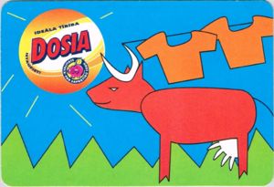 Pocket Calendar: Dosia (Latvia(Advertising) Col:LV-1999-Adv-001.01