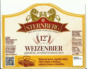 Drink Label: Weizenbier 12 (Pivovar Sternberg Sternberk, Czech ...