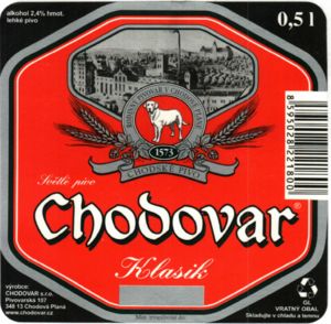 Drink Label: Sx4-Chodovar klasik (Pivovar Chodovar Chodová Planá, Czech ...