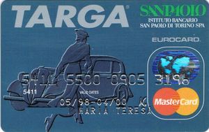 Bank Card: Targa Eurocard (Banca San Paolo, ItalyCol:IT-MC-0031