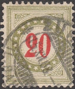 Stamp: Figures - 32nd edition (Switzerland(Postage Due 1907-1909) Mi:CH ...