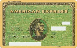 Bank Card: American Express classic US 373116 (American Express, United ...