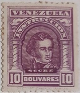 Stamp: Sucre (Venezuela(Instruccion - National Figures Series of 1911 ...