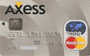 Bank Card: Axess (Akbank T.A.Ş., Türkiye (Turkey)Col:TR-MC-0036.02
