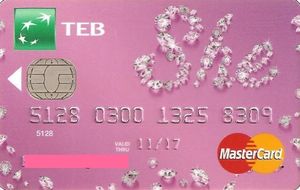 Bank Card: TEB - She (Turk Ekonomi Bankasi, Türkiye (Turkey)Col:TR-MC-0318