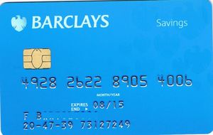 Bank Card: BARCLAYS - Savings (Barclays Bank, United Kingdom of Great ...