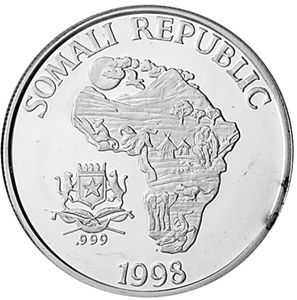 Coin: 10 Dollars (The African Monkey) (Somalia(1998~Today - The African ...