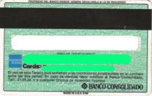 Tarjeta de Banco: Banco Consolidado - American Express (Banco ...