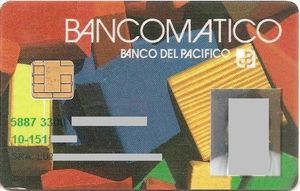 Bank Card: Bancomatico (Banco del Pacifico, EcuadorCol:EC-CR-0004