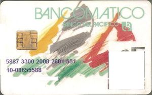 Bank Card: Bancomatico (Banco del Pacifico, EcuadorCol:EC-CR-0006