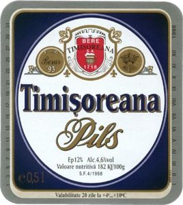 Etiqueta de bebida: Timișoreana Pils (Fabrica de bere Timișoreana ...