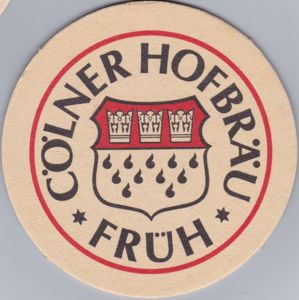 Sous-bock de bière: Früh Kölsch (Cölner Hofbräu P. Josef Früh KG ...