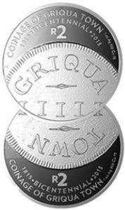 Coin: 2 Rand (200 years of the Griqua Town coin) (South Africa) (1961 ...