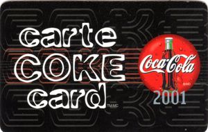 Functional Card: Coca-Cola, carte COKE card, 2001 (Shops - Food and ...