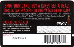 Functional Card: Coca-Cola, carte COKE card, 2001 (Shops - Food and ...