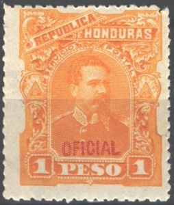 Timbre: President Luis Bográn (1845-1895) (Honduras) (President Luis ...
