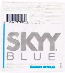 Etiqueta de bebida: Skyy Blue - Sabor Citrus (Campari Mexico, S.A. de C ...