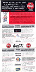 Functional Card: Coca-Cola, carte COKE card, 2001 Folder (Shops - Food ...
