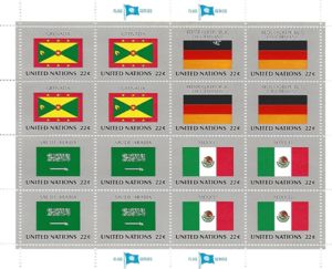 Stamp: UNO Flags (UNO New York(Flag series) Mi:NT-NY 472-475KB,Yt:NT-NY ...