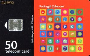 Phonecard: Internacionalização PT - Abecedario e Números (Portugal ...
