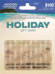 Presentkort: Best Wishes - Happy Birthday (Accor, Australien(Accor) Col ...