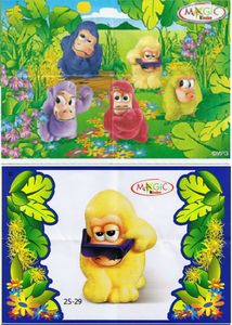 Meal Toy: Yellow Gorilla (Kinder Surprise, Europe(Joy - Gorillas) Col ...