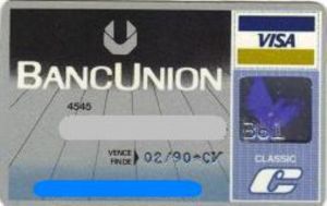 Bank Card: BancUnion - Visa Classic (Banc Union, VenezuelaCol:VE-VI-0052