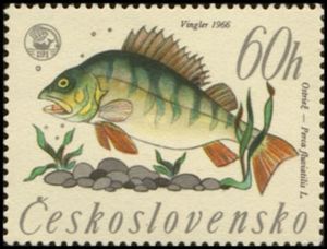 Марка: European Perch (Perca fluviatilis) (Чехословакия(World ...