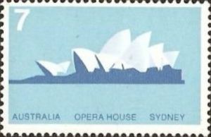 Stamp: Opening of Sydney Opera House (Australia(Architectural landmarks ...