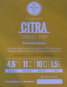 Drink Label: Citra single hop 11 (Slezský pivovar Havířov, Czech ...