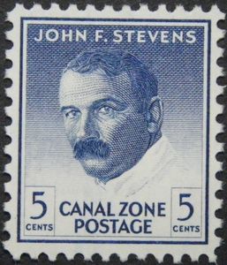 Stamp: John F.Stevens (Canal Zone(Definitives) Mi:US-CZ 122Gy,Sn:US-CZ 164a